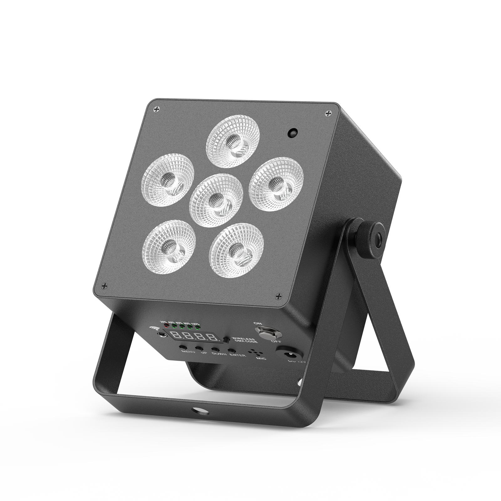 Mobile Par Light | 6x6W RGBWA+UV, Battery & DMX – UKING ONLINE